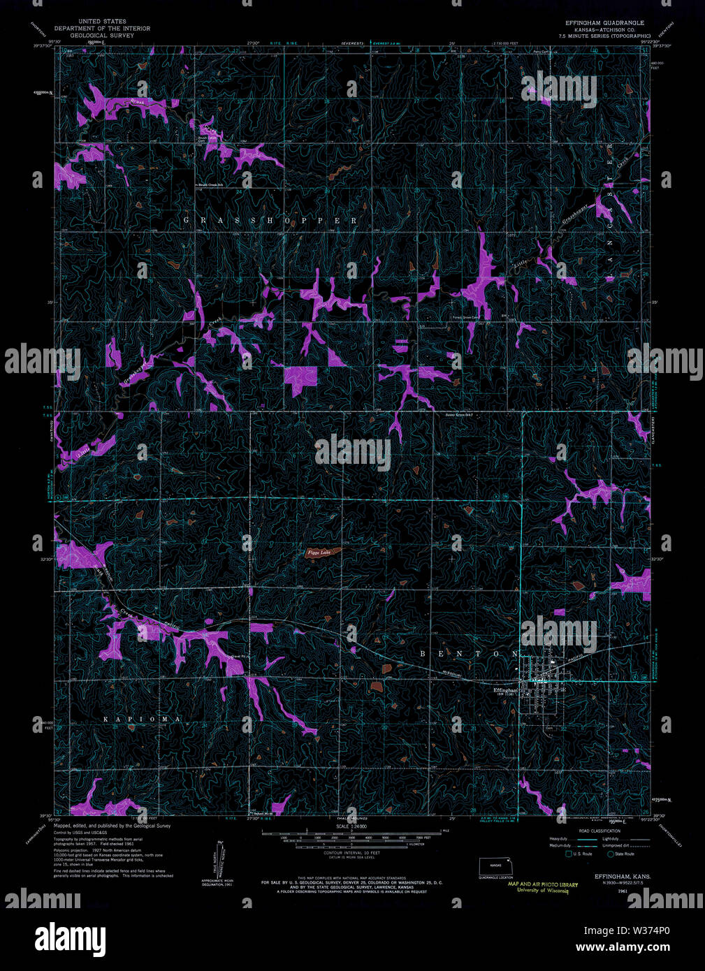 Map of effingham hi-res stock photography and images - Alamy