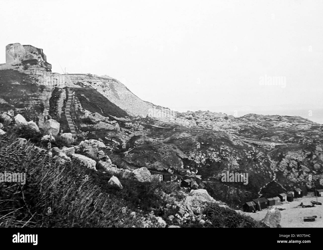 Rufus Castle, Portland Stock Photo - Alamy