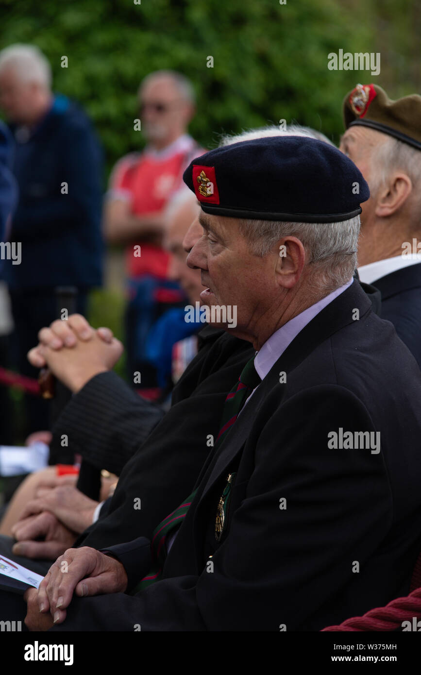D-day 75 years commemorations at Liverpool war memorial, attended by ...