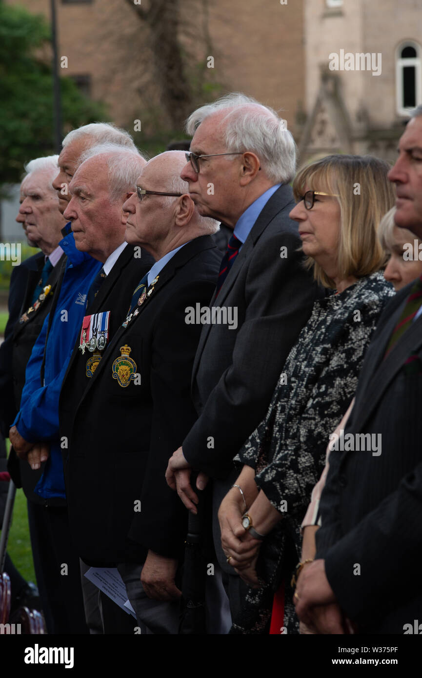 D-day 75 years commemorations at Liverpool war memorial, attended by ...