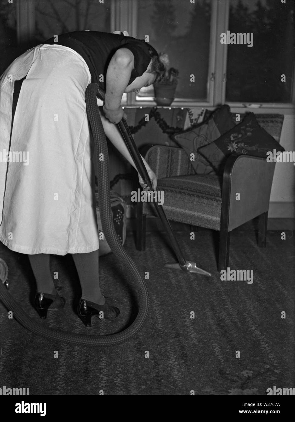 With house maid Black and White Stock Photos & Images - Alamy