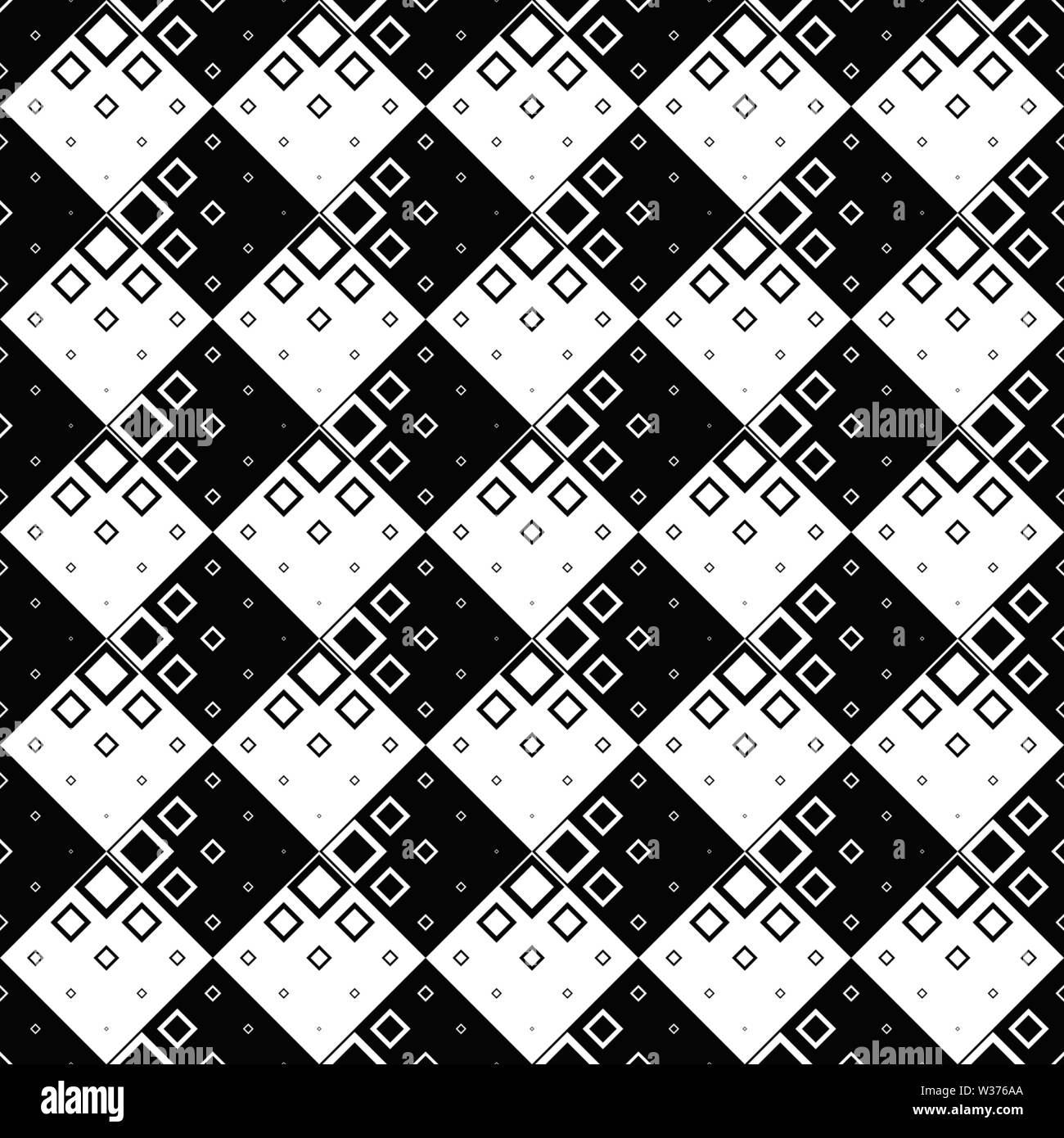 Geometrical Seamless Square Pattern Background Monochrome Abstract