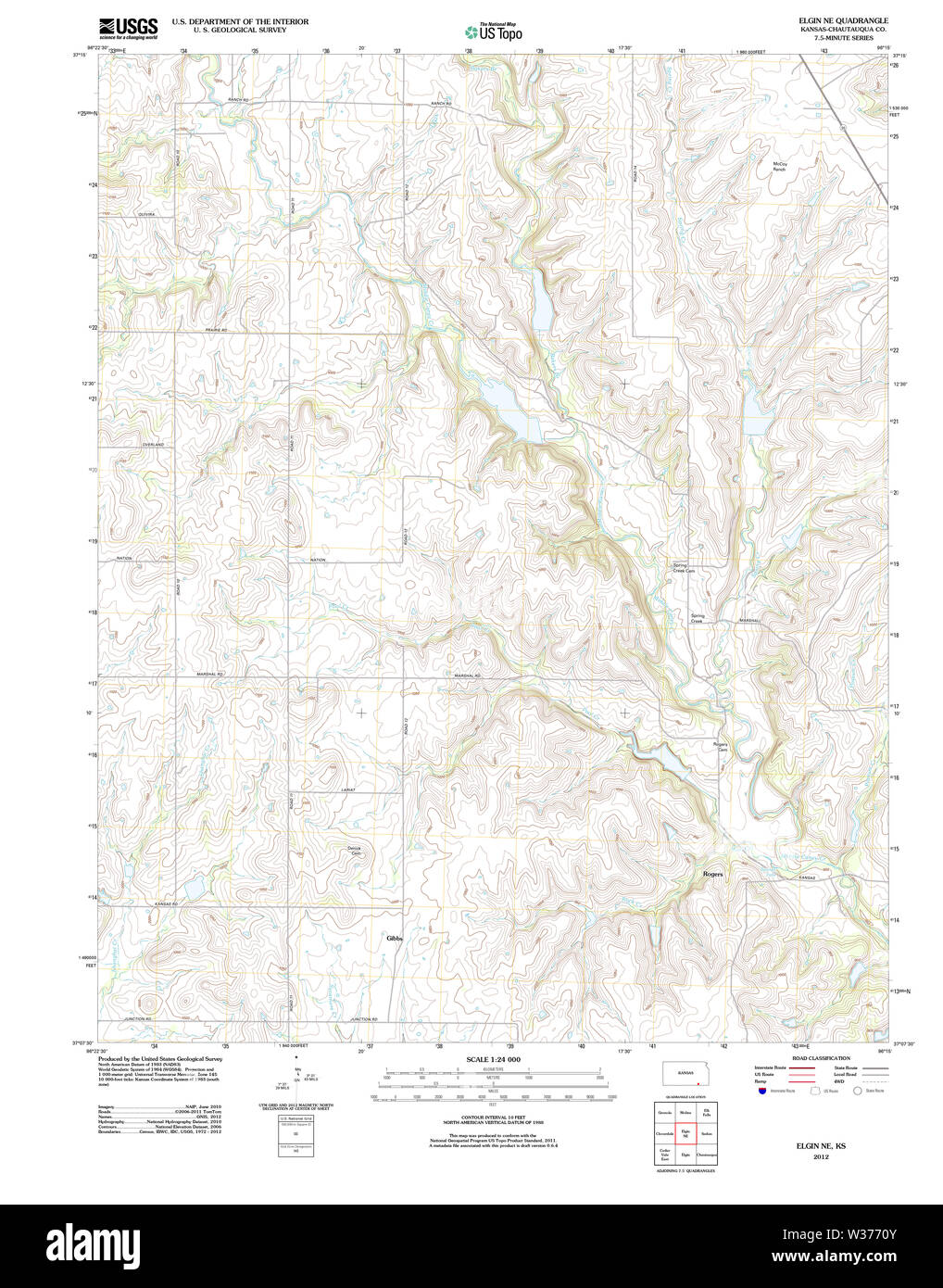 Map of elgin Cut Out Stock Images & Pictures - Alamy