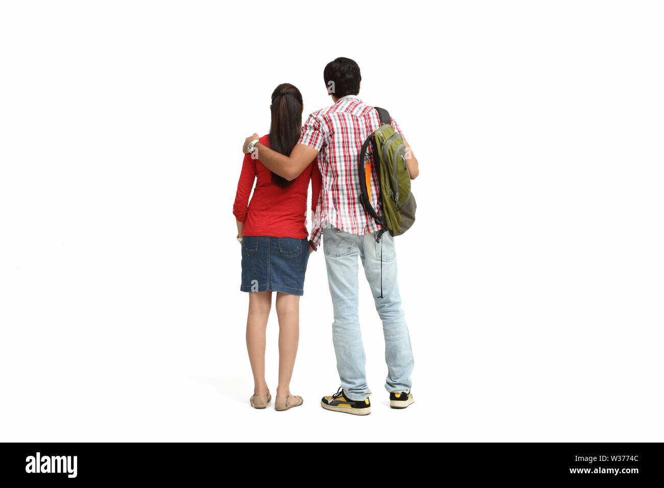 Rear view man in black Cut Out Stock Images & Pictures - Alamy