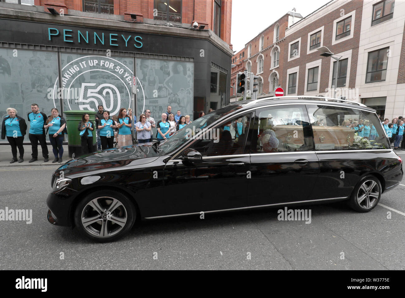 The funeral cortege for Penneys/Primark founder Arthur Ryan makes its ...