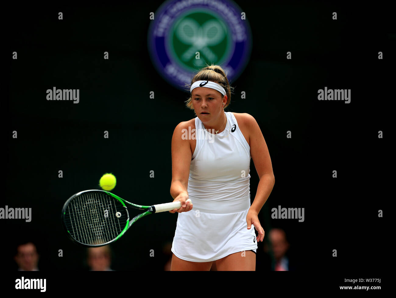 Alexa Noel during the girls singles final against Daria Snigur on day ...