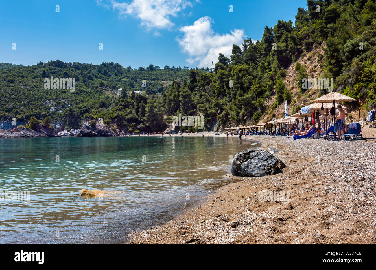 Staffilos Beach, Skopelos, Northern Sporades Greece Stock Photo - Alamy