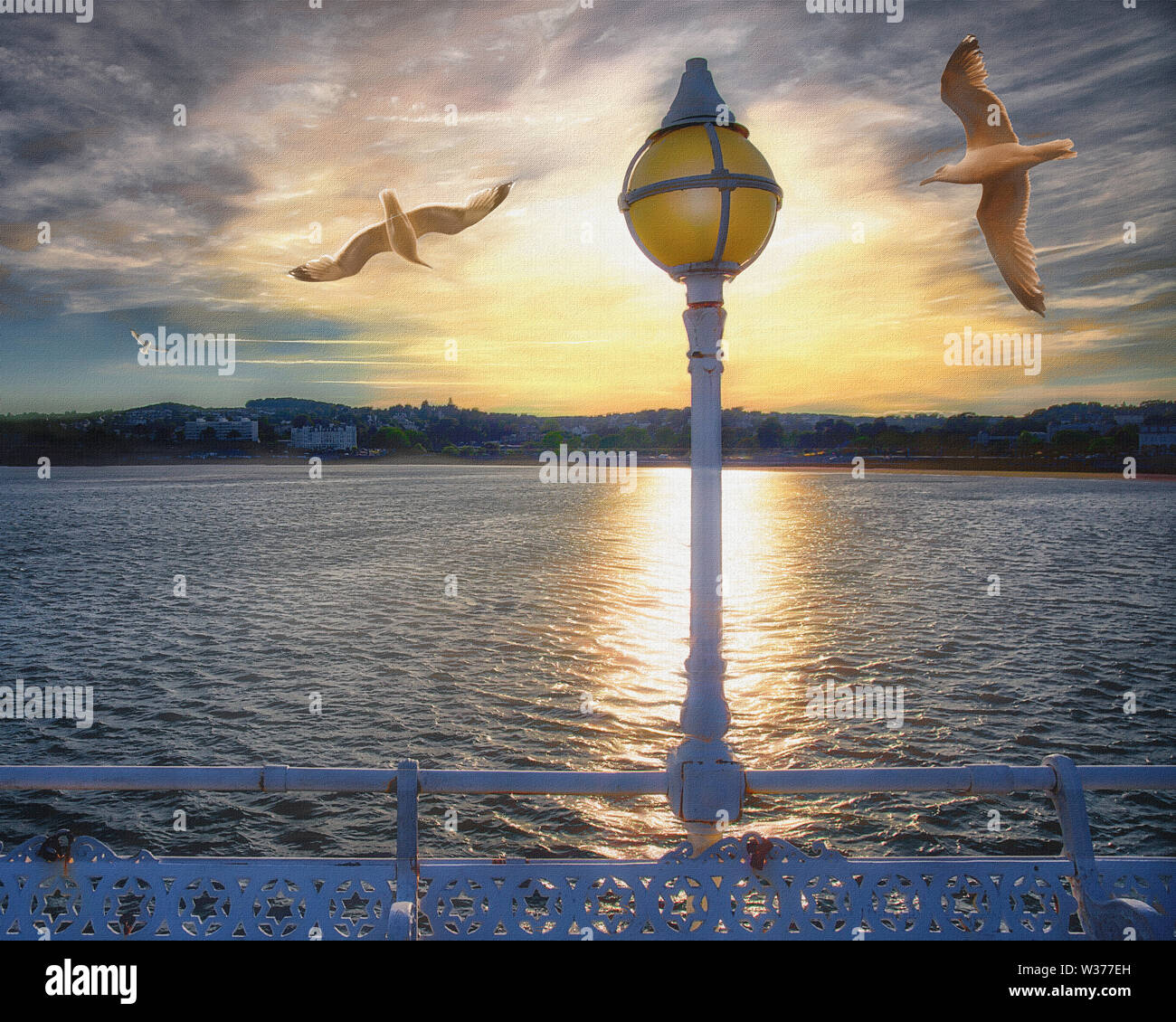 CONTEMPORARY PHOTOGRAPHIC ART: Evening Flight (Princess Pier, Torquay ...