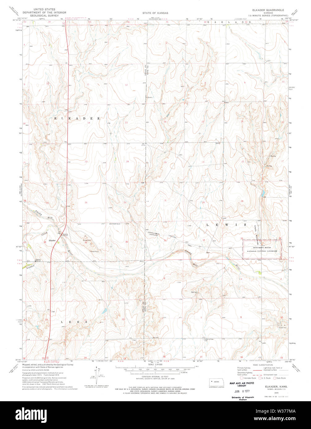 Map of elkader hi-res stock photography and images - Alamy