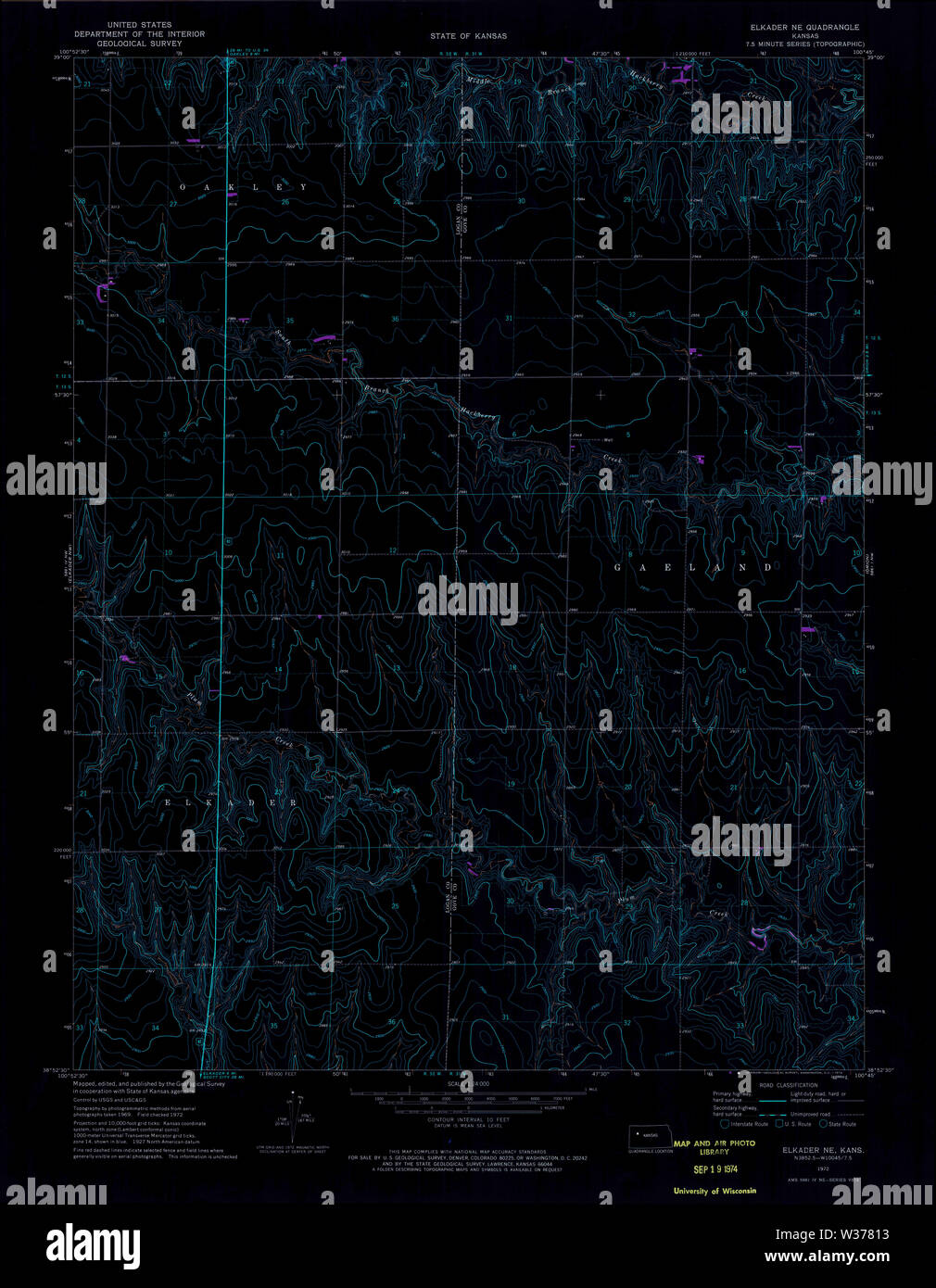 Map of elkader hi-res stock photography and images - Alamy