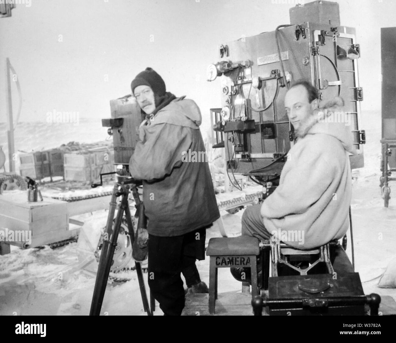Filming 'Scott of the Antarctic' released in 1948 Stock Photo - Alamy