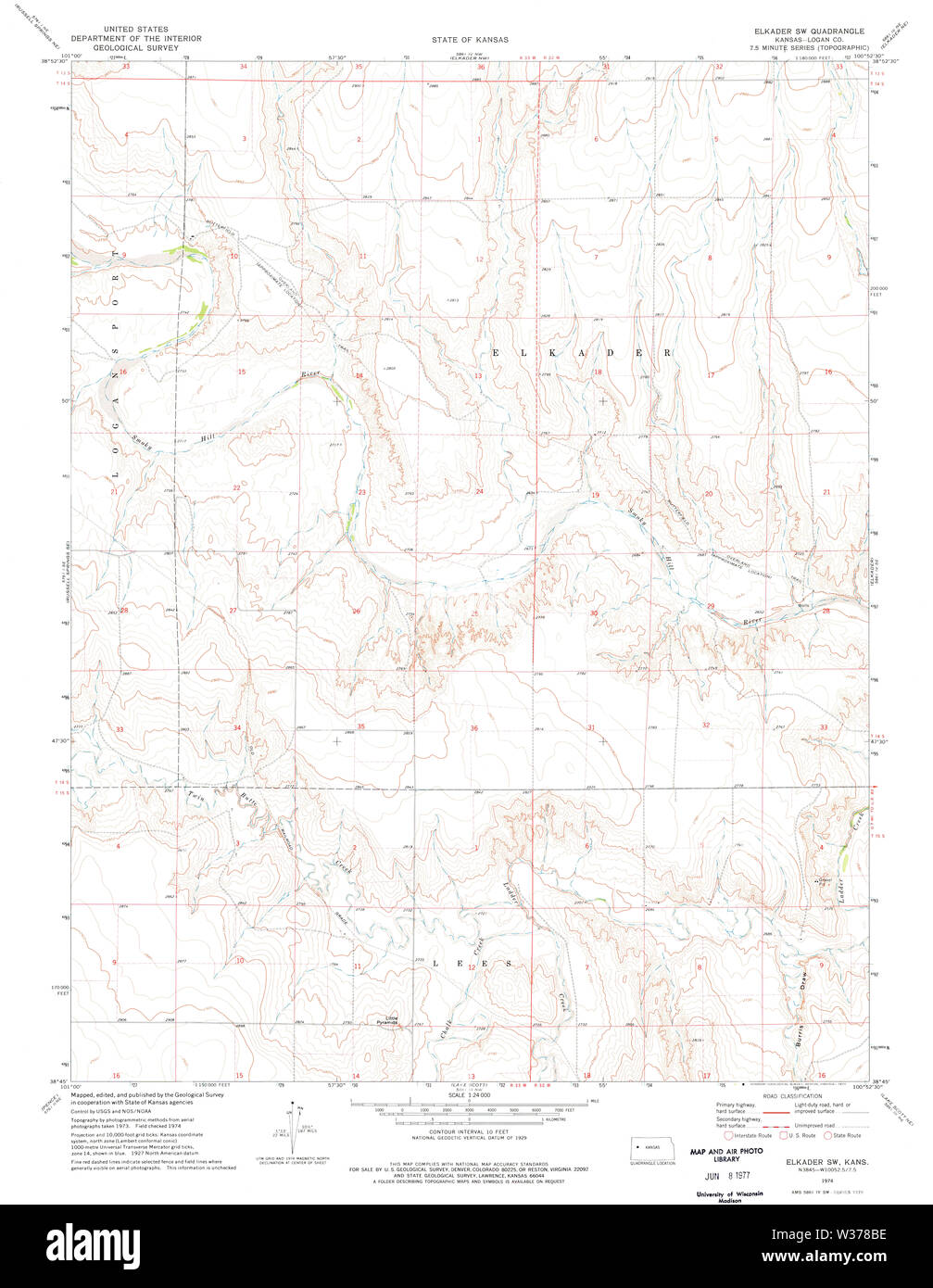Map of elkader hi-res stock photography and images - Alamy