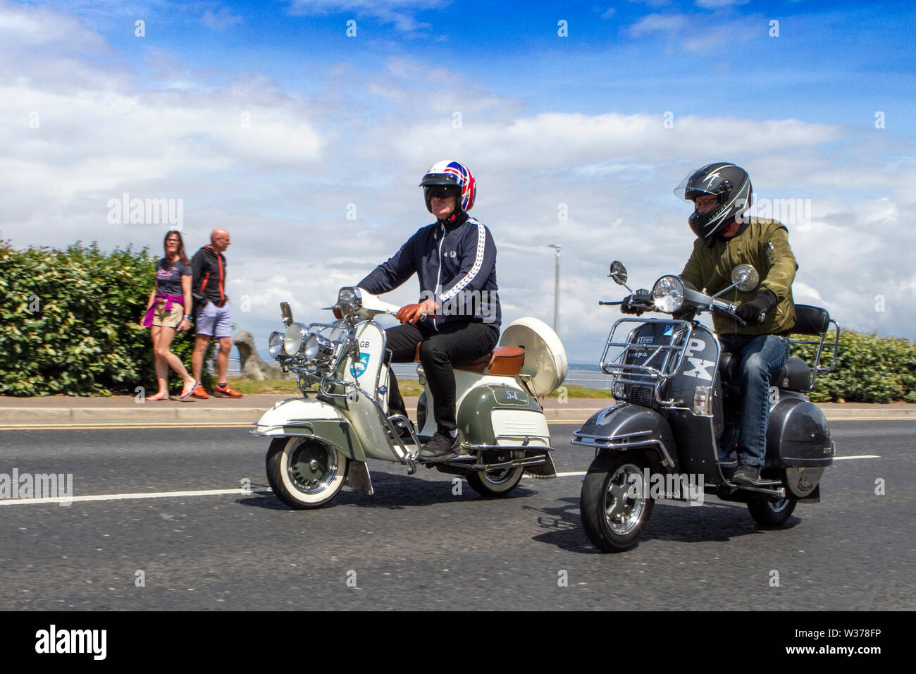 Morecambe, UK. 13th July, 2019. Morecambe Rides Again; The First Kick ...
