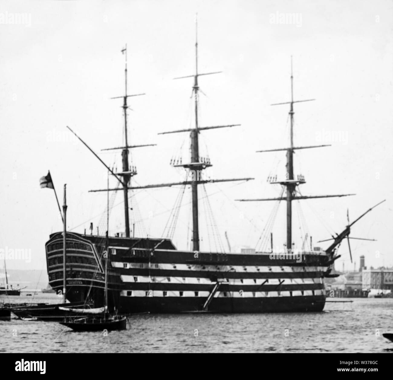 Hms victory Black and White Stock Photos & Images - Alamy