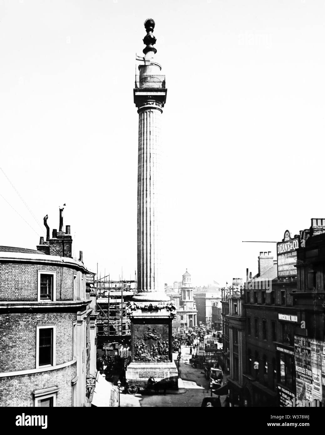 The Monument, London Stock Photo - Alamy
