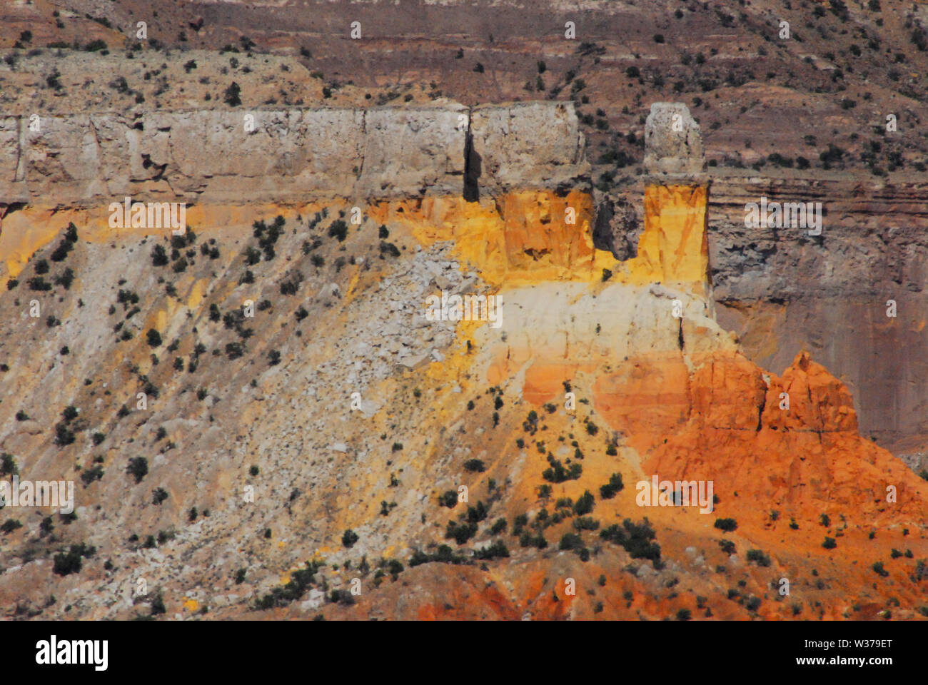 The terrain near famous artist Georgia O'Keeffe's Ghost Ranch in New ...