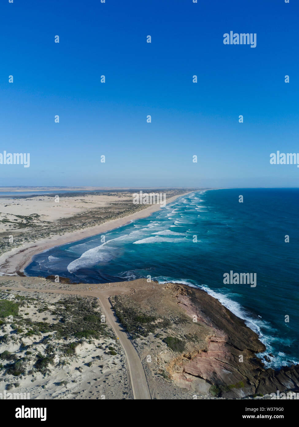 Coastal sand dunes near Venus Bay Eyre Peninsula South Australia Stock ...