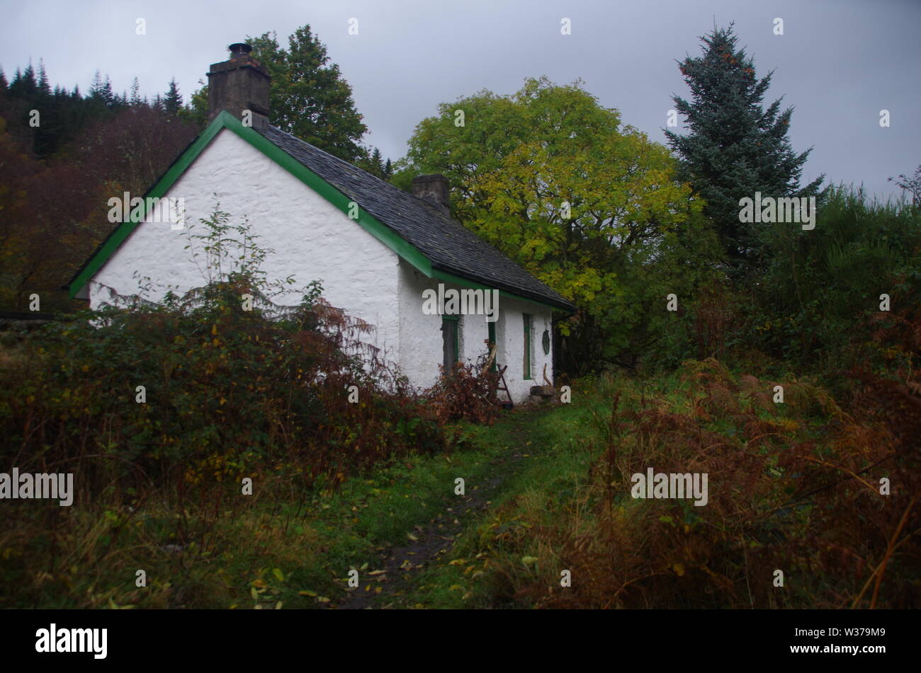 Mark Cottage bothy (also known as Mark Ferry). Ardgartan peninsula ...