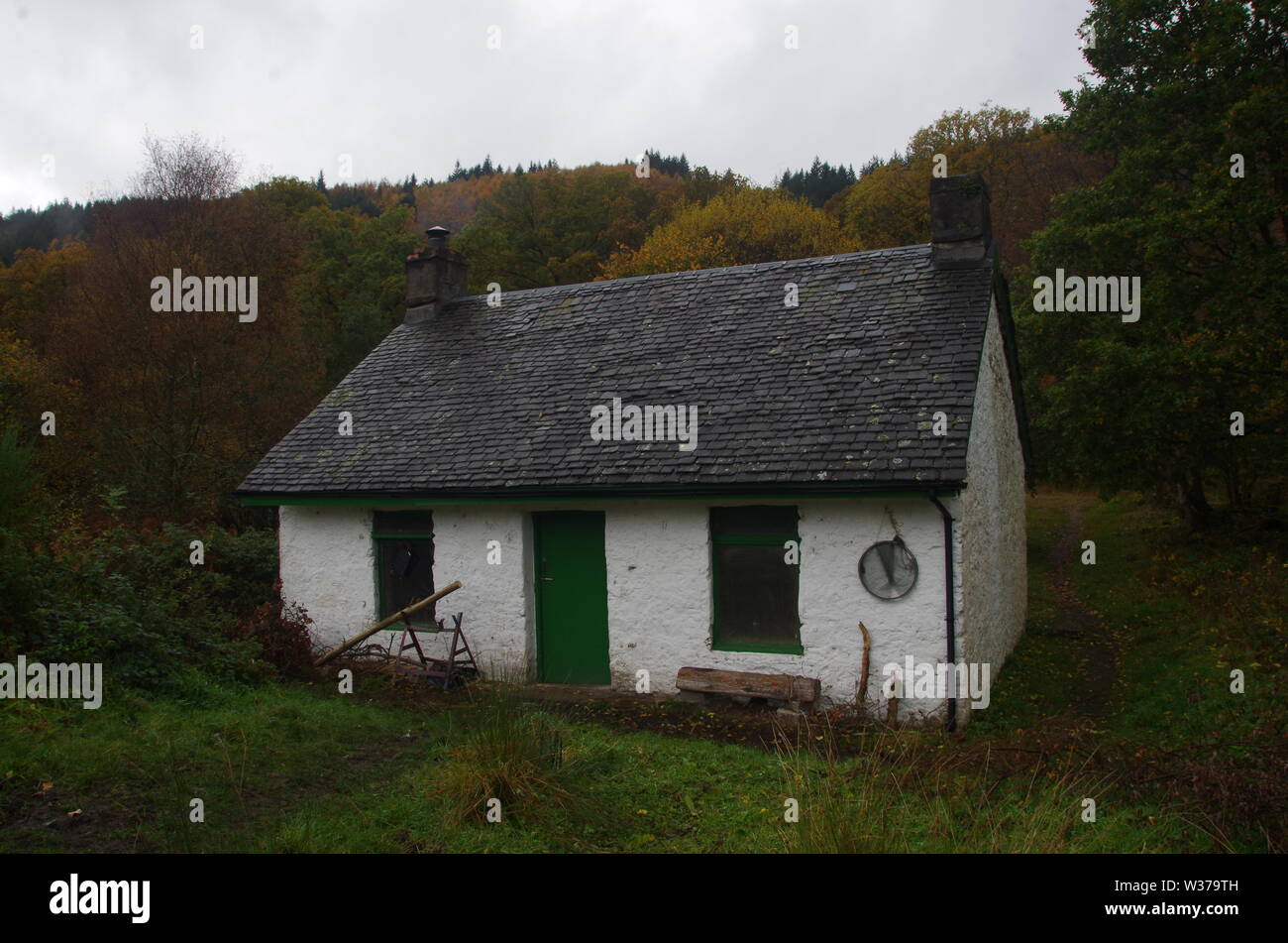 Mark Cottage bothy (also known as Mark Ferry). Ardgartan peninsula ...