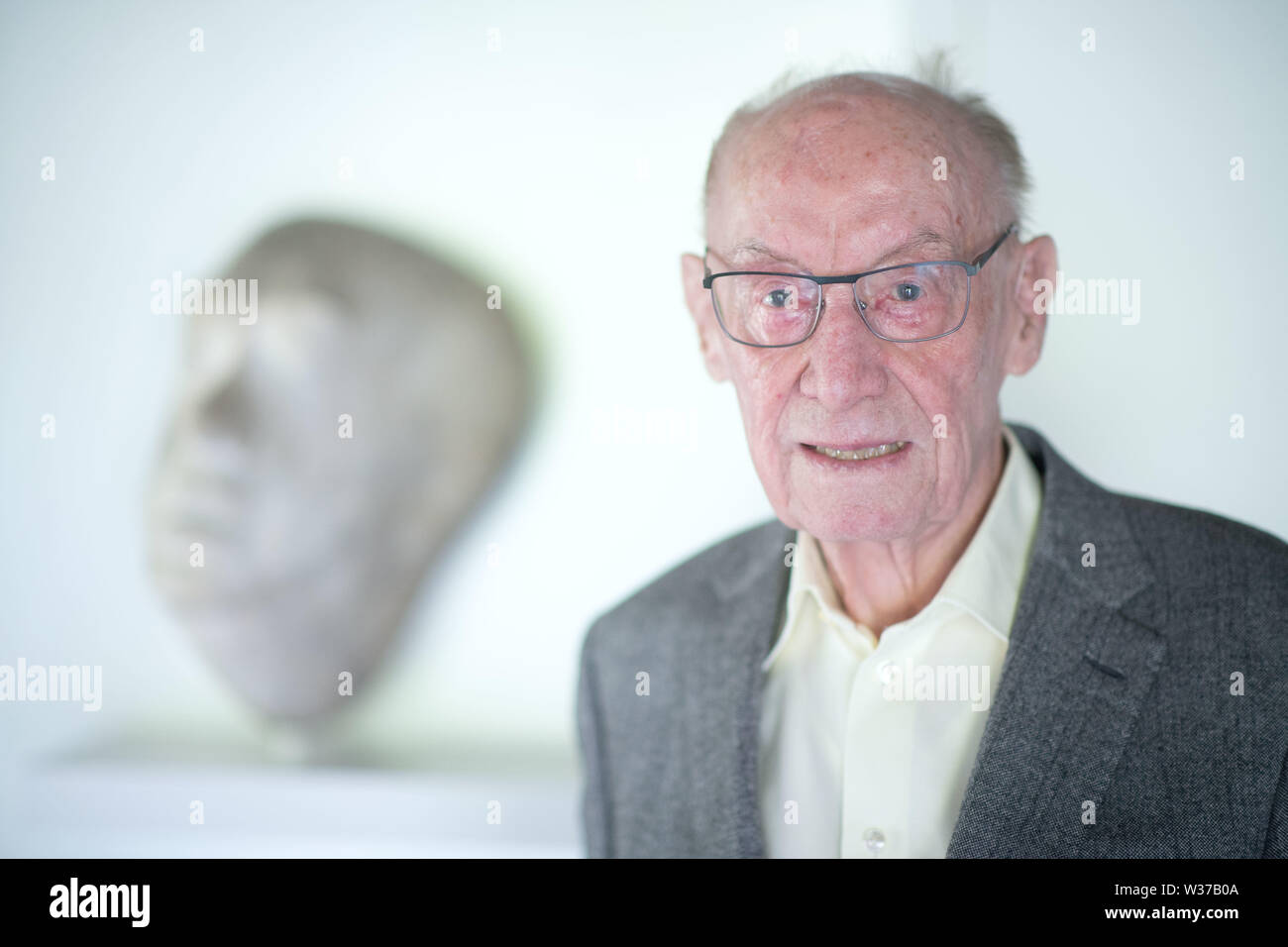 Stuttgart, Germany. 10th July, 2019. Edzard Reuter, former CEO of ...