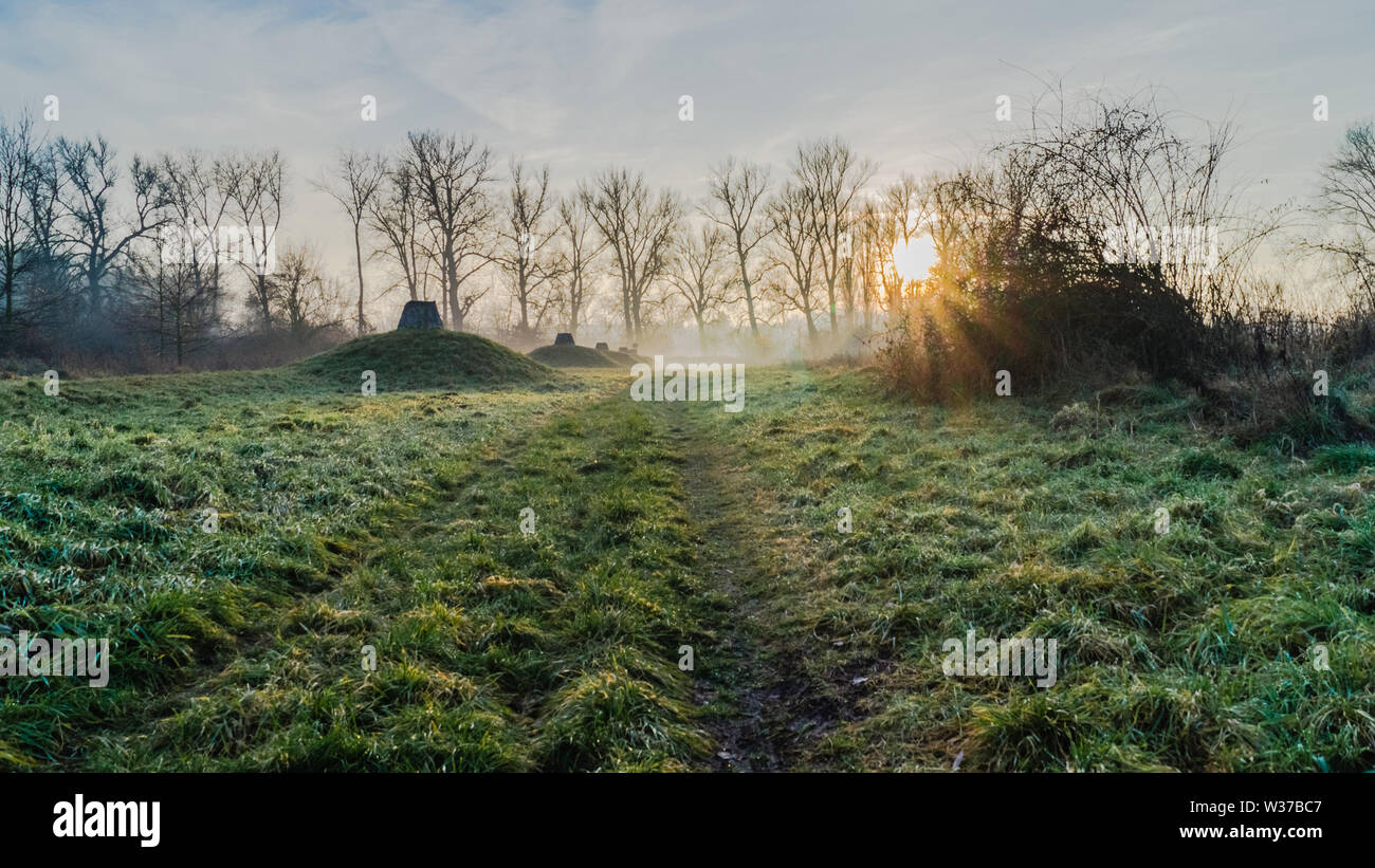 The water supply wells in the field Stock Photo - Alamy