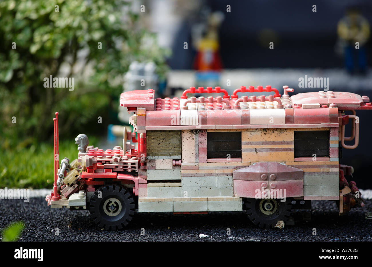 Singapore-18 NOV 2018: LEGO toy car display in legoland theme park ...