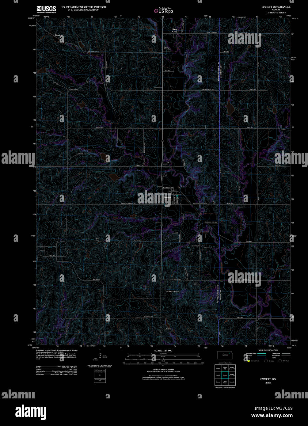Emmett map hi-res stock photography and images - Alamy