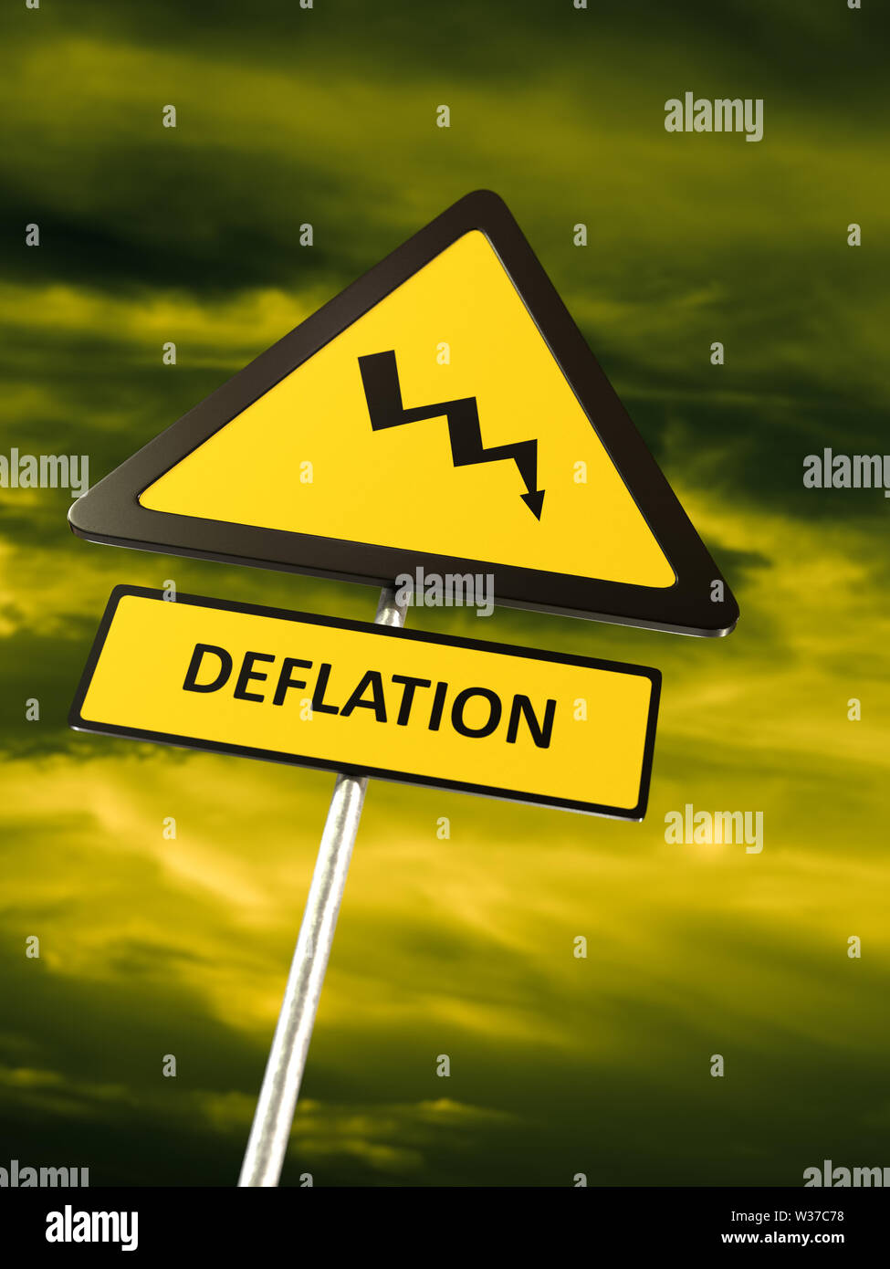 Deflation symbol hi-res stock photography and images - Alamy