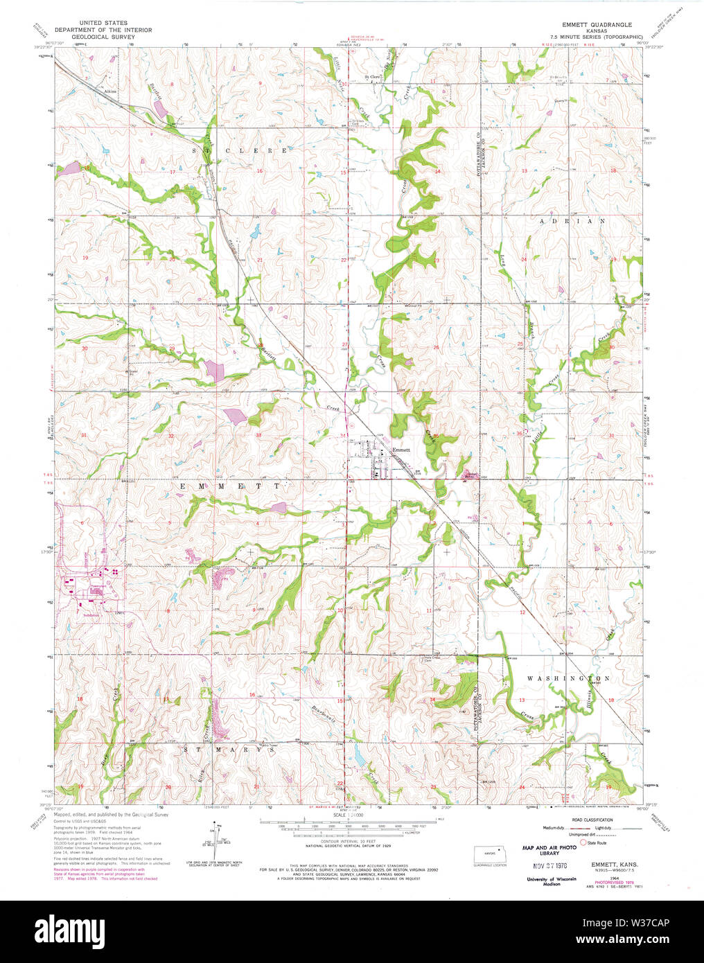Emmett map hi-res stock photography and images - Alamy