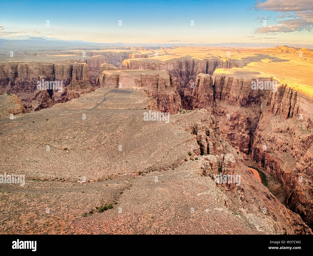Aerial view of Arizona's Little Colorado River Stock Photo - Alamy