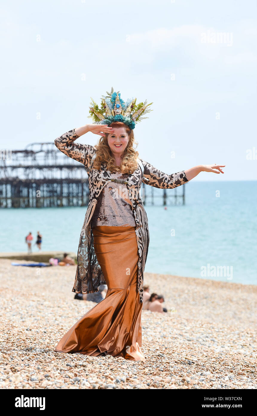 Brighton UK 13th July 2019 - Honour Mission was the lead mermaid at the ...