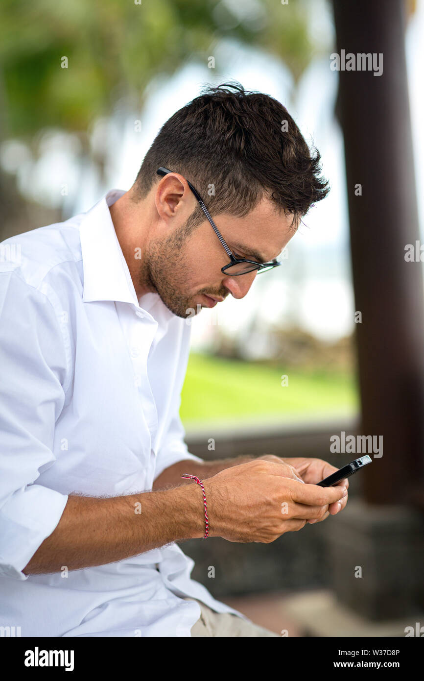 Young man concentrate hi-res stock photography and images - Alamy