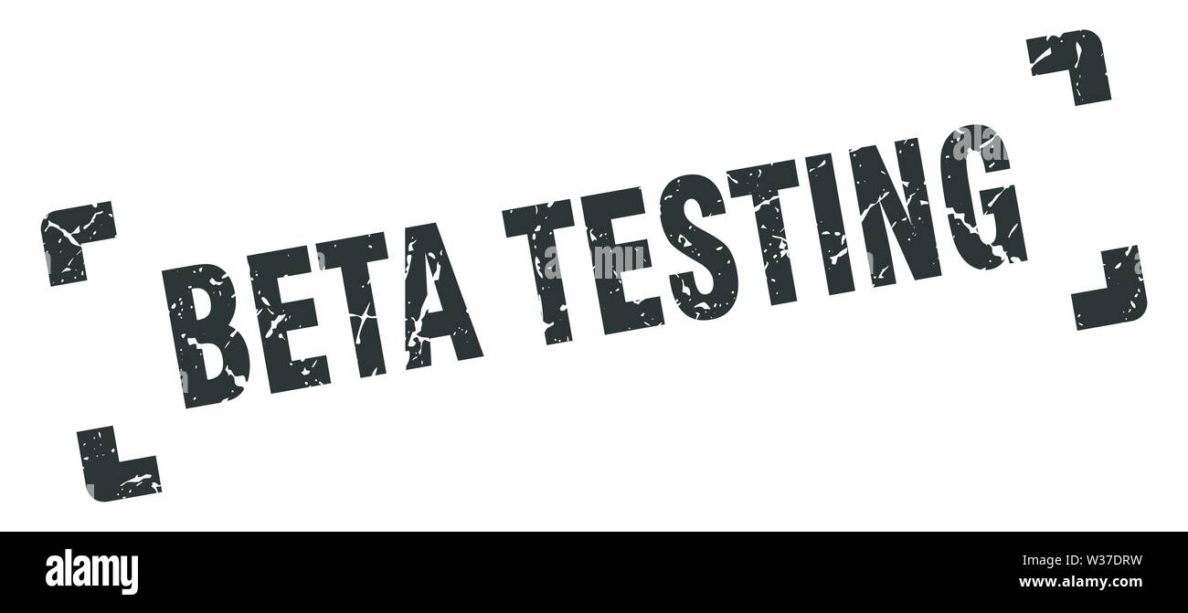 Beta testing stamp Black and White Stock Photos & Images - Alamy