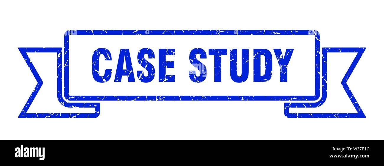 case study grunge ribbon. case study sign. case study banner Stock ...
