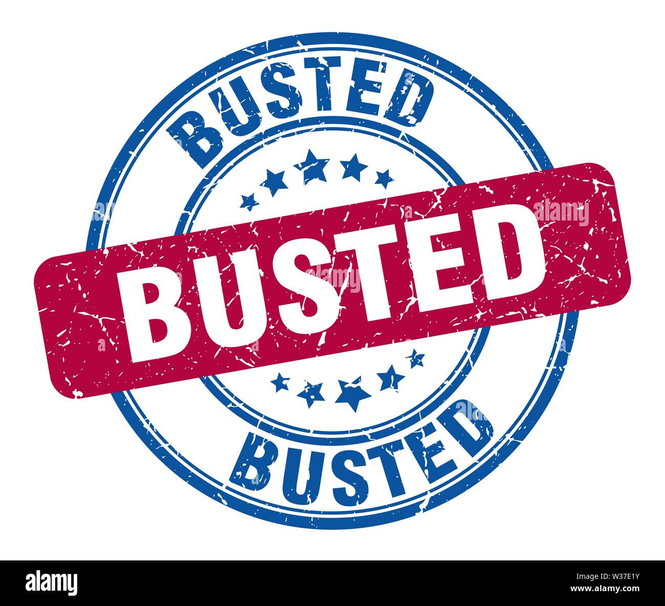 busted stamp. busted round grunge sign. busted Stock Vector Image & Art ...