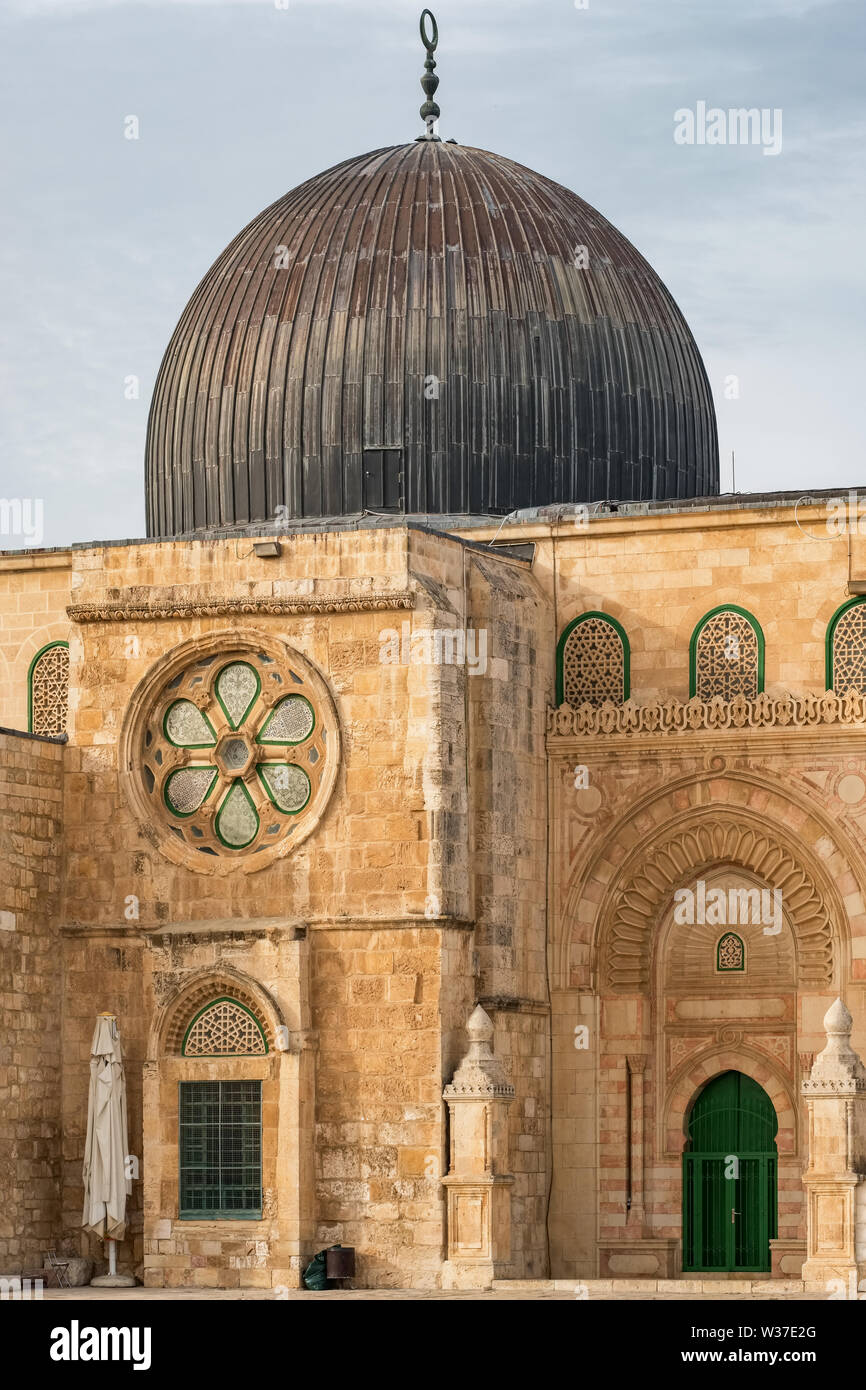 Al-Aqsa Mosque in Jerusalem on the top of the Temple Mount in Jerusalem ...
