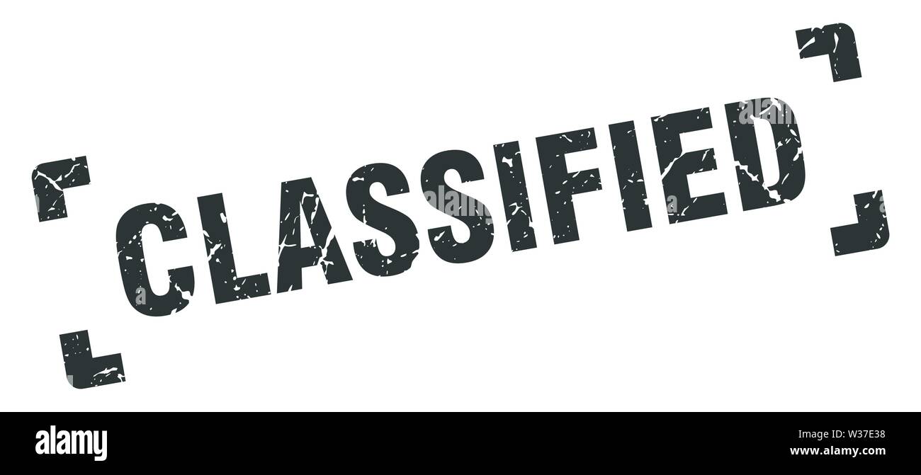 classified stamp. classified square grunge sign. classified Stock ...