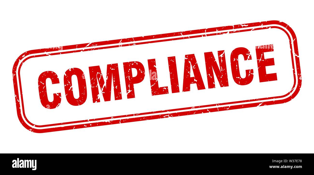 compliance stamp. compliance square grunge sign. compliance Stock ...