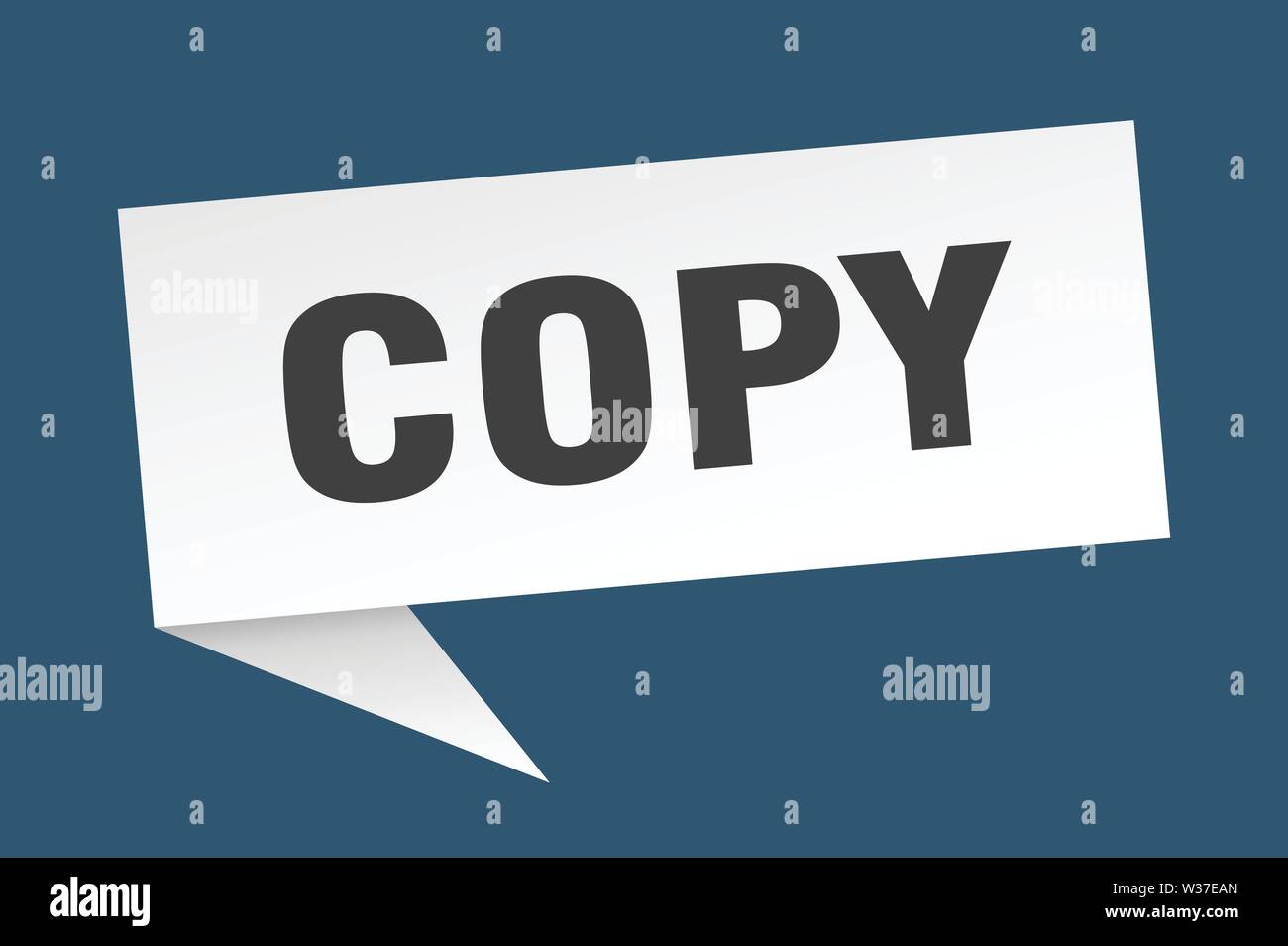 copy speech bubble. copy sign. copy banner Stock Vector Image & Art - Alamy