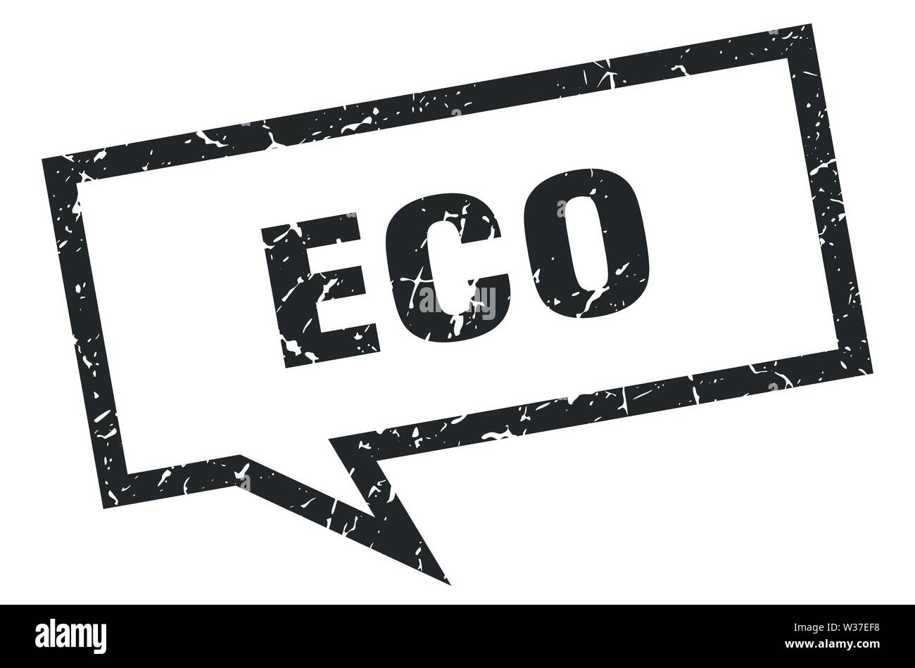 eco sign. eco square speech bubble. eco Stock Vector Image & Art - Alamy