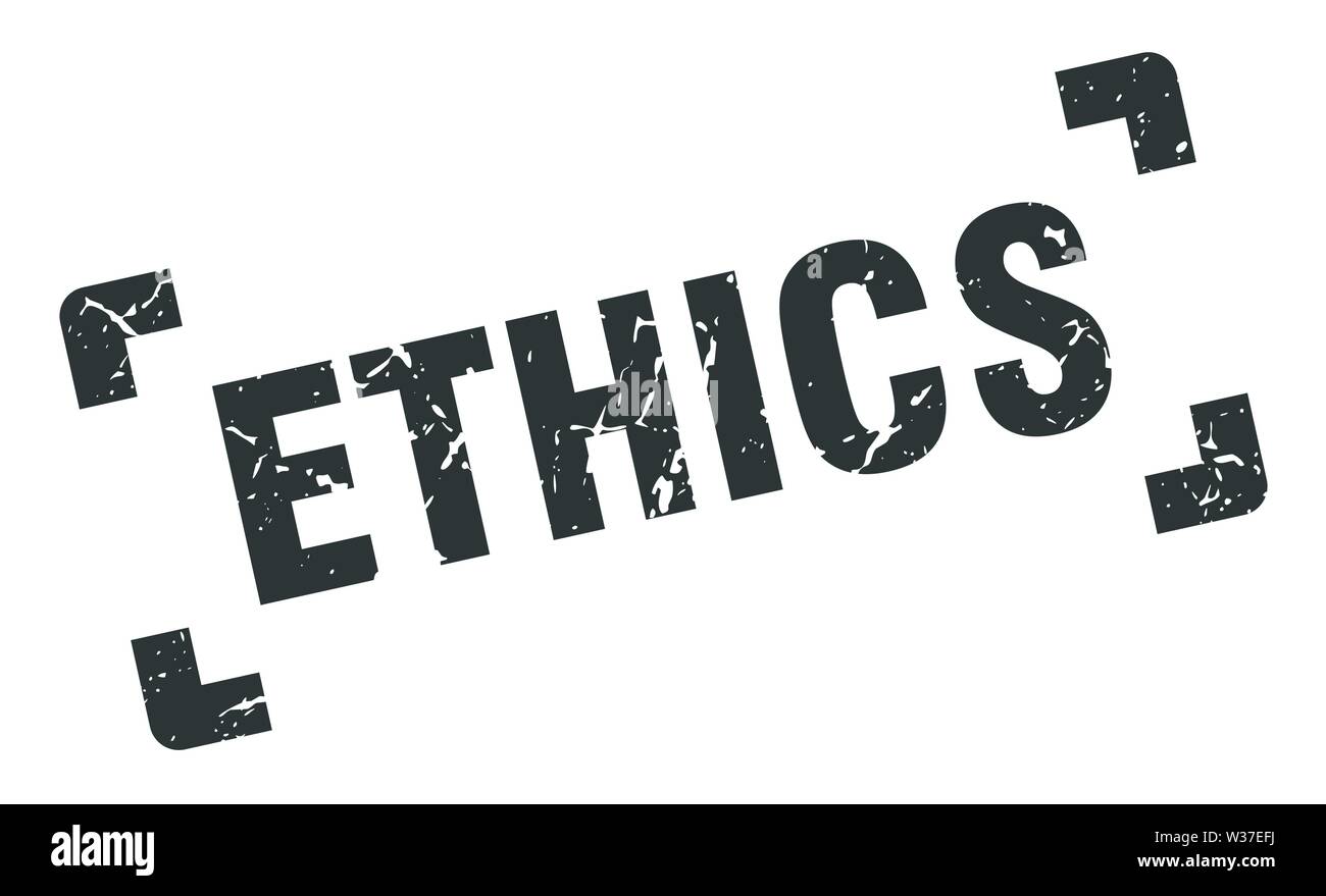Ethics square isolated sign hi-res stock photography and images - Alamy