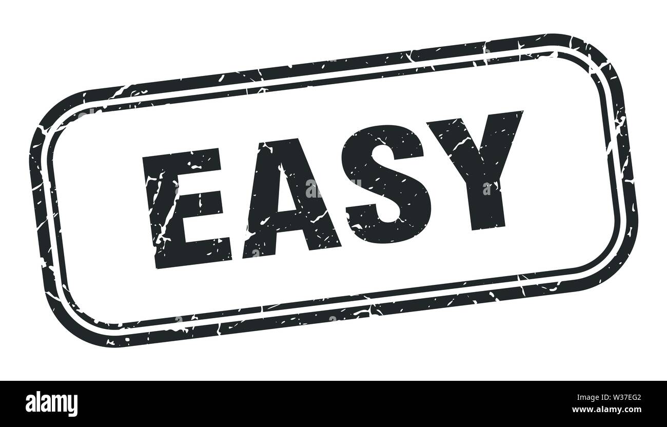 easy stamp. easy square grunge sign. easy Stock Vector Image & Art - Alamy