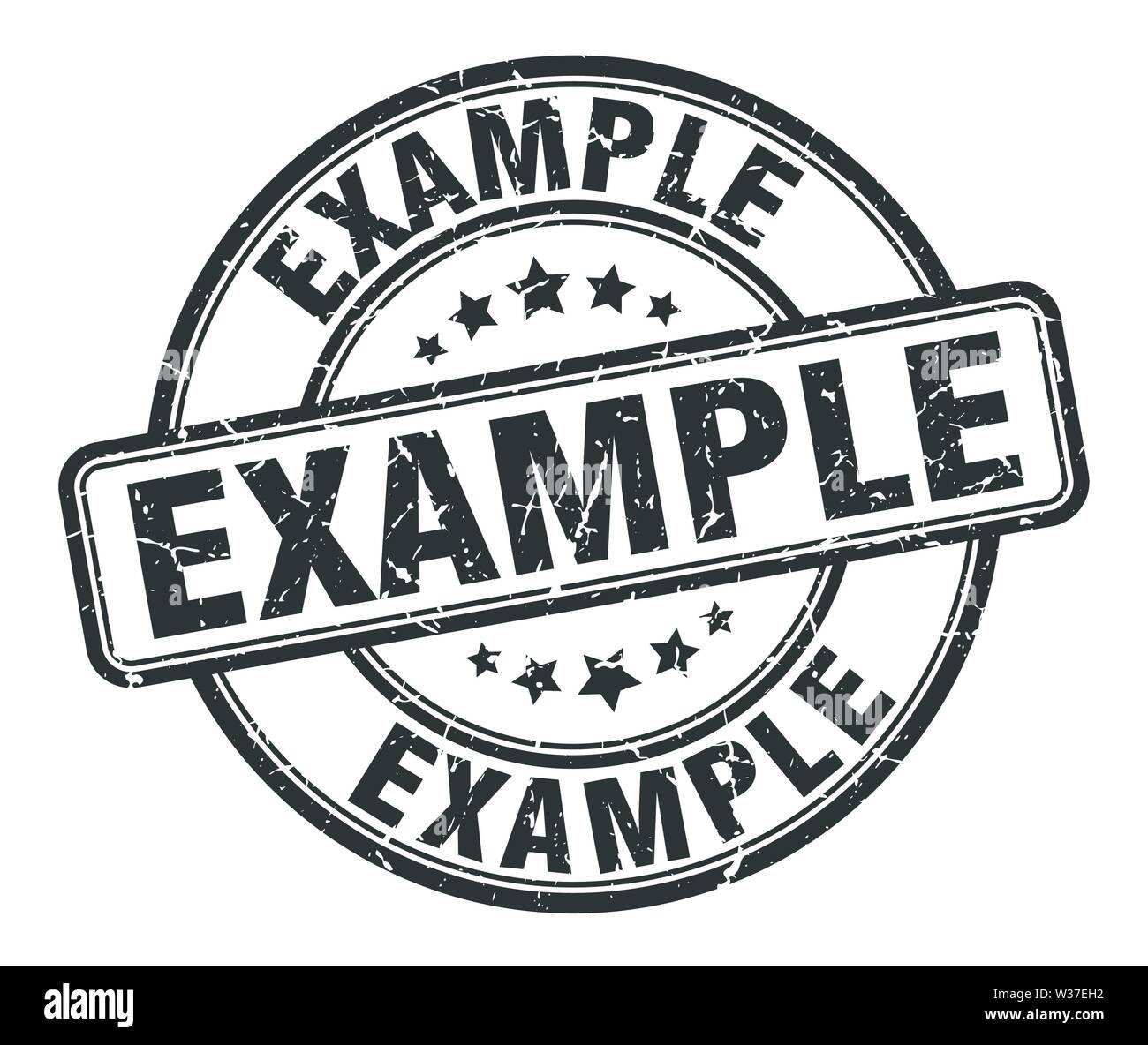 example stamp. example round grunge sign. example Stock Vector Image ...