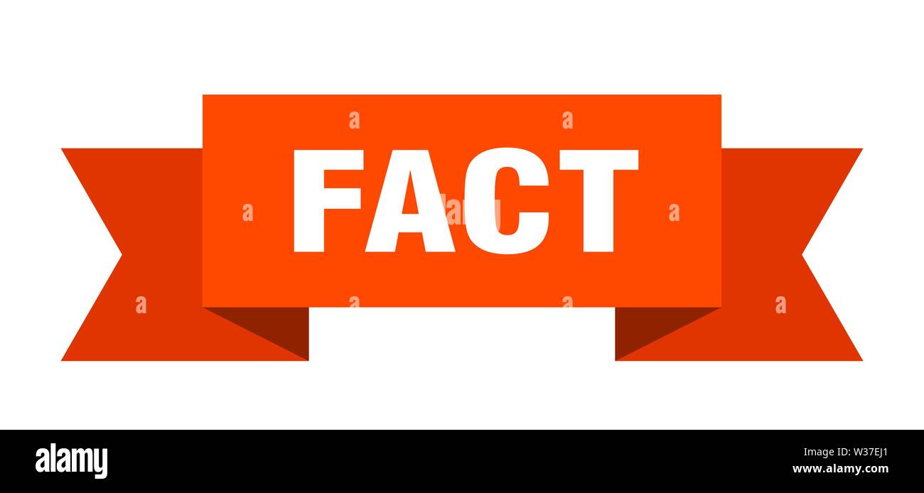 fact ribbon. fact isolated sign. fact banner Stock Vector Image & Art ...