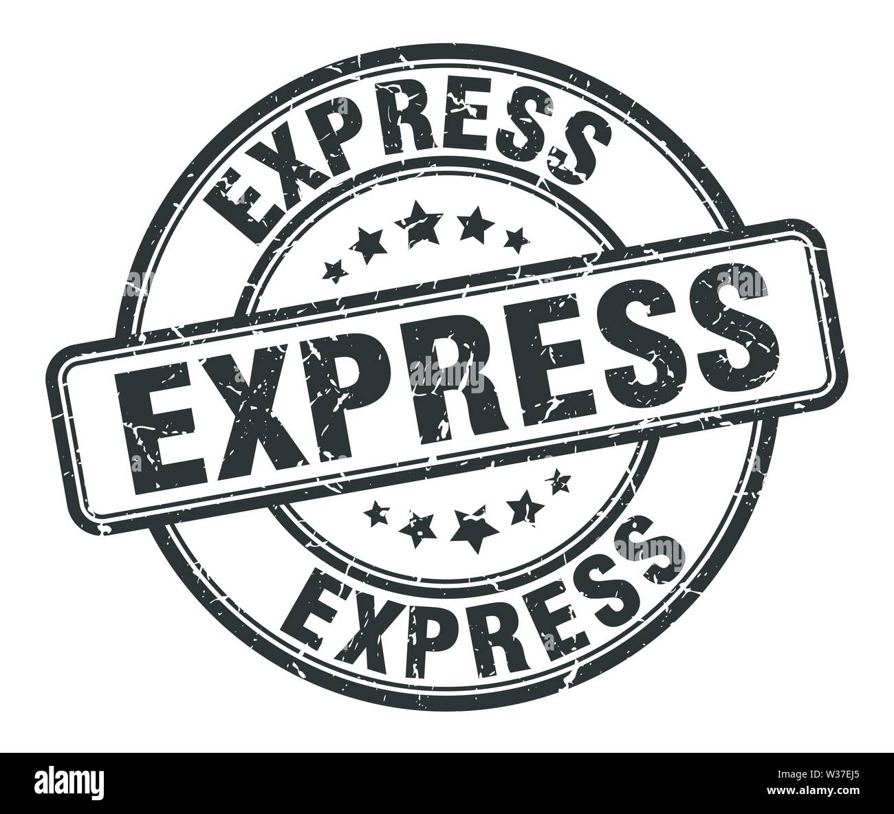 express stamp. express round grunge sign. express Stock Vector Image ...