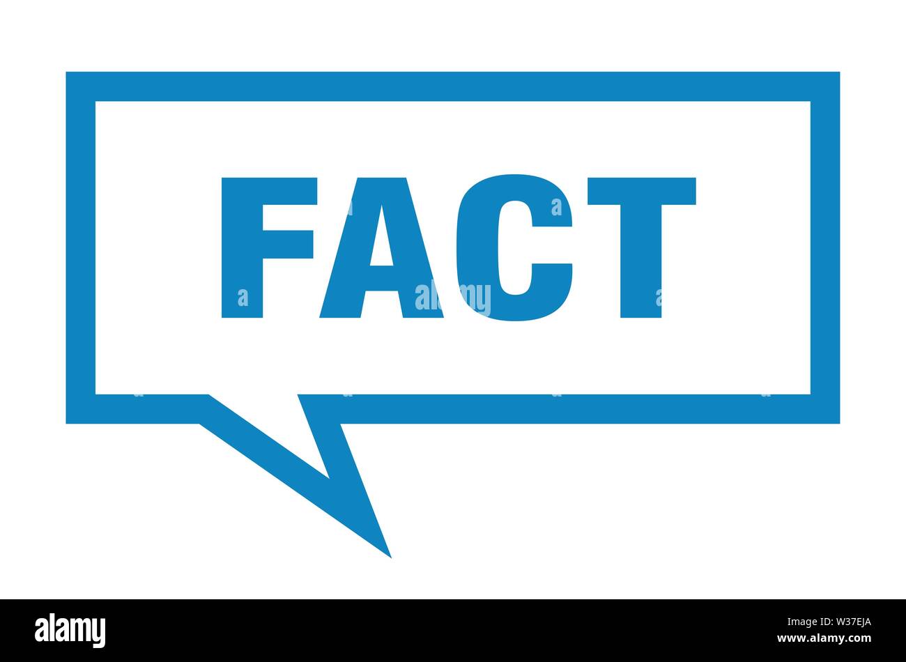 fact sign. fact square speech bubble. fact Stock Vector Image & Art - Alamy