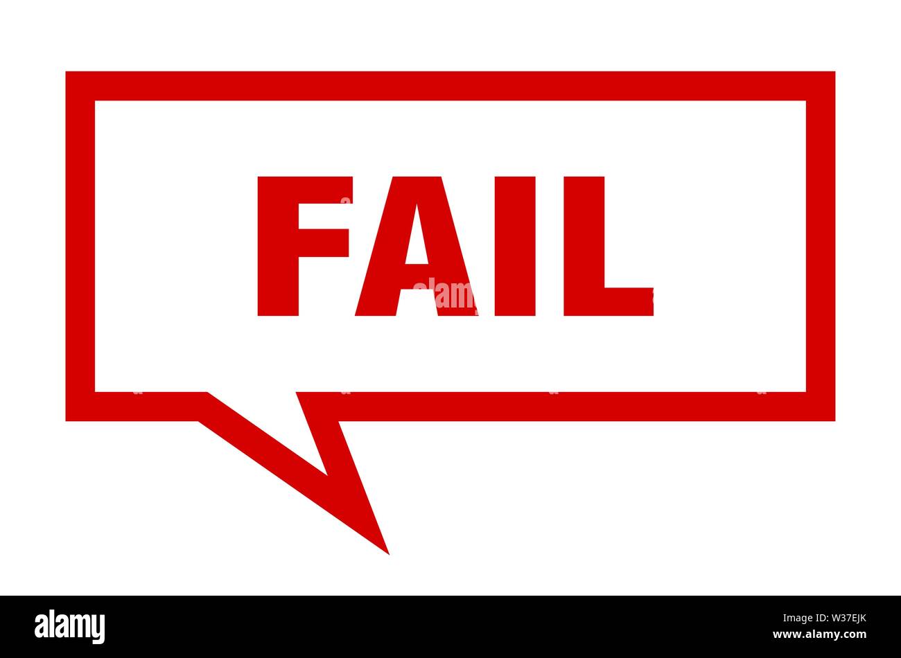 fail sign. fail square speech bubble. fail Stock Vector Image & Art - Alamy