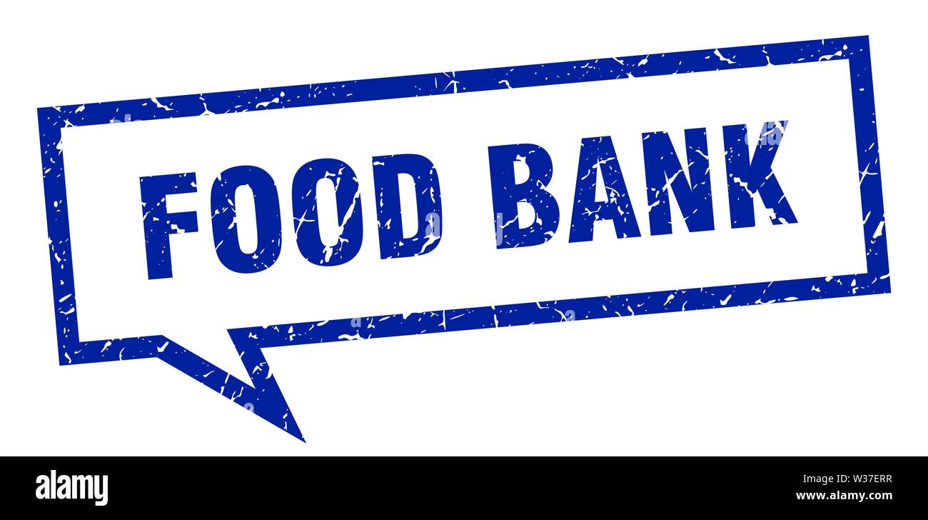 food bank sign. food bank square speech bubble. food bank Stock Vector ...