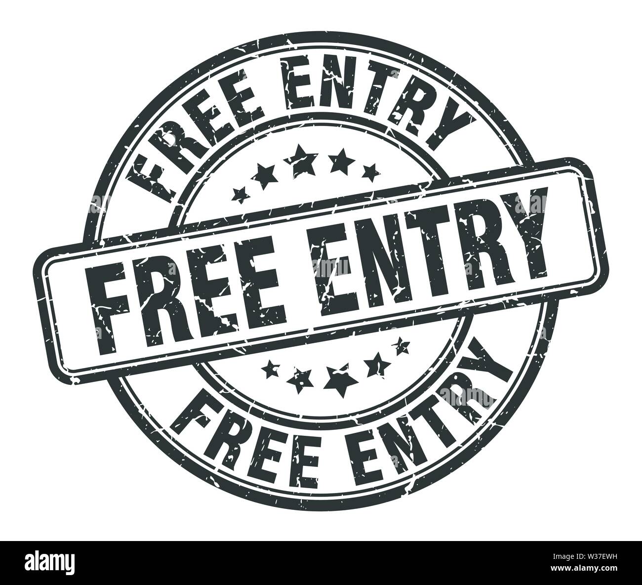 free entry stamp. free entry round grunge sign. free entry Stock Vector Image & Art - Alamy