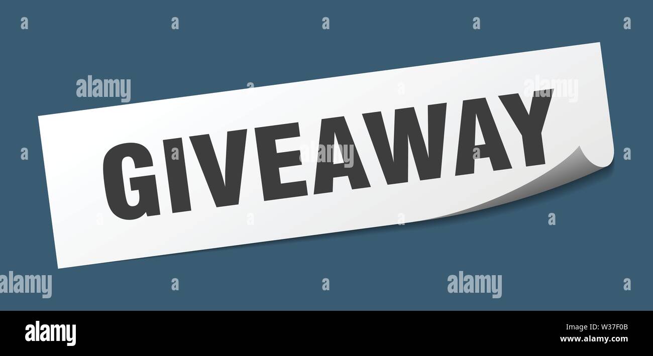 giveaway sticker. giveaway square isolated sign. giveaway Stock Vector ...